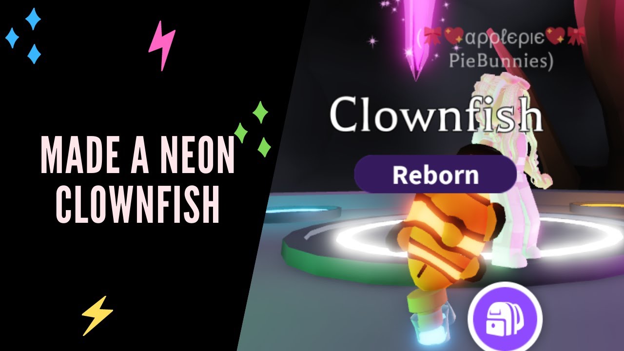 Made a NEON CLOWNFISH! in Adopt Me on Roblox! - YouTube