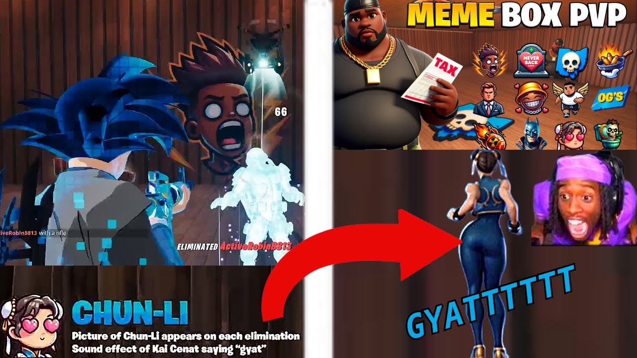 1V1ING IN FORTNITE (MEME BOX PvP EDITION) || CHUYGAMING - YouTube