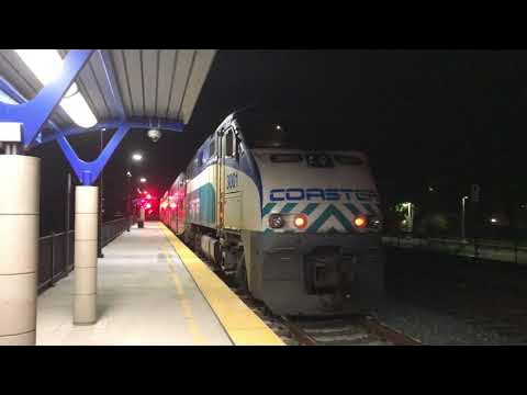 Coaster, Amtrak and BNSF Trains in Oceanside!!! 10/27-10/28/22!! Feat Coaster F59PHI 3001 ...