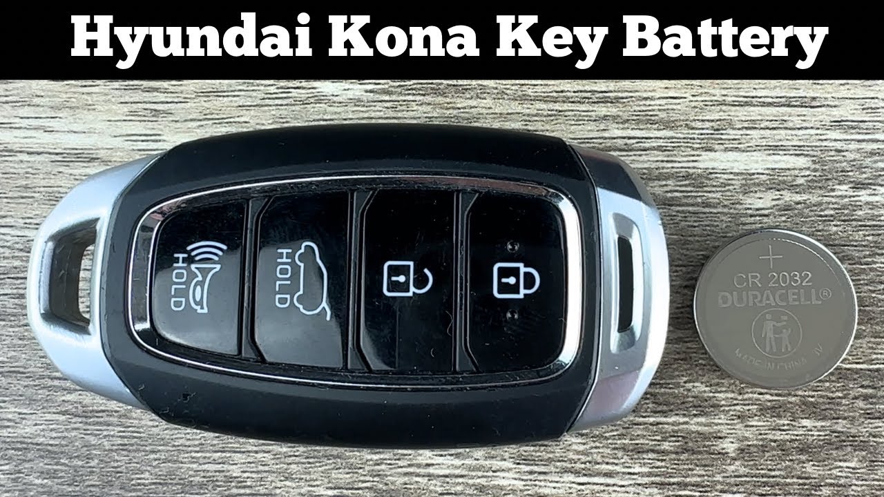 2020 - 2021 HYUNDAI KONA Remote Key Fob Battery Replacement - How To ...