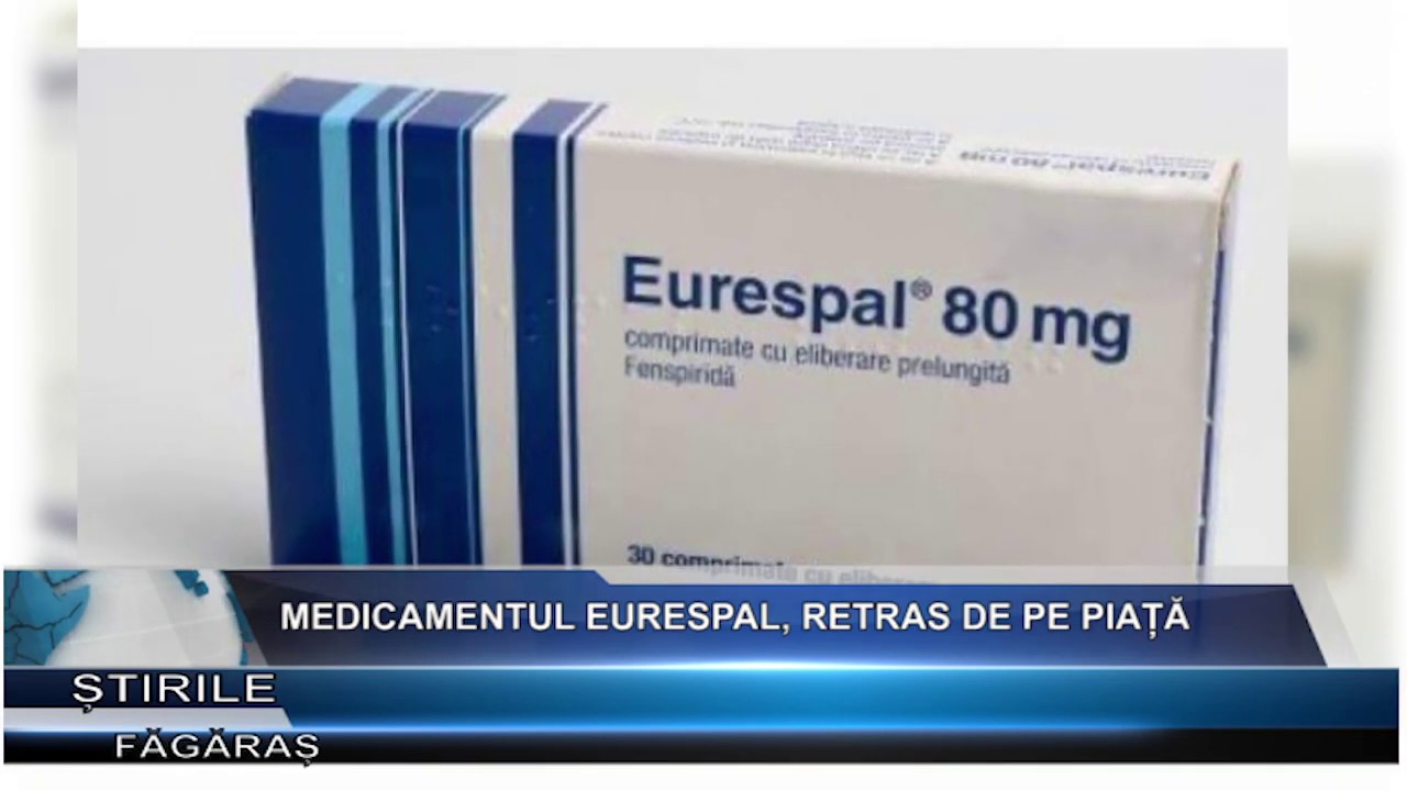 Medicamentul EURESPAL, retras de pe piata - YouTube