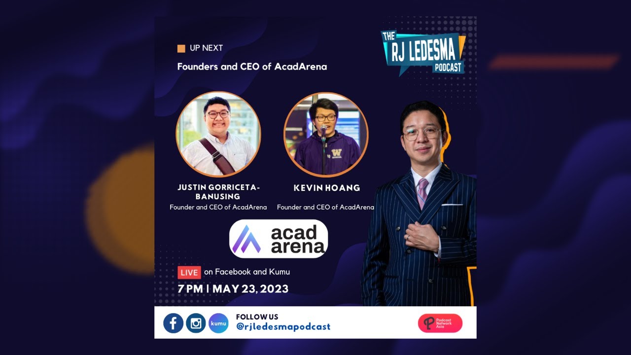 Justin Gorriceta-Banusing and Kevin Hoang the founders of AcadArena ...