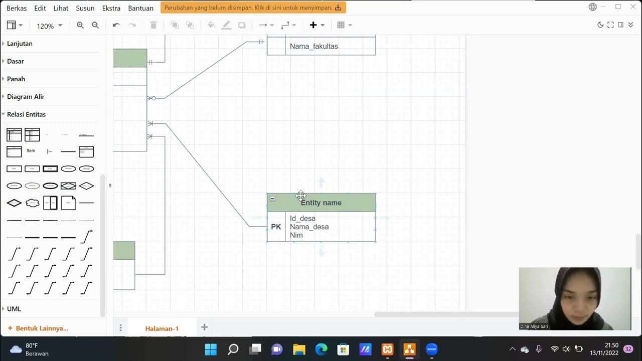 UTS Basis Data (membuat ERD,ERD yang sudah Normalisasi dan SQL) - YouTube