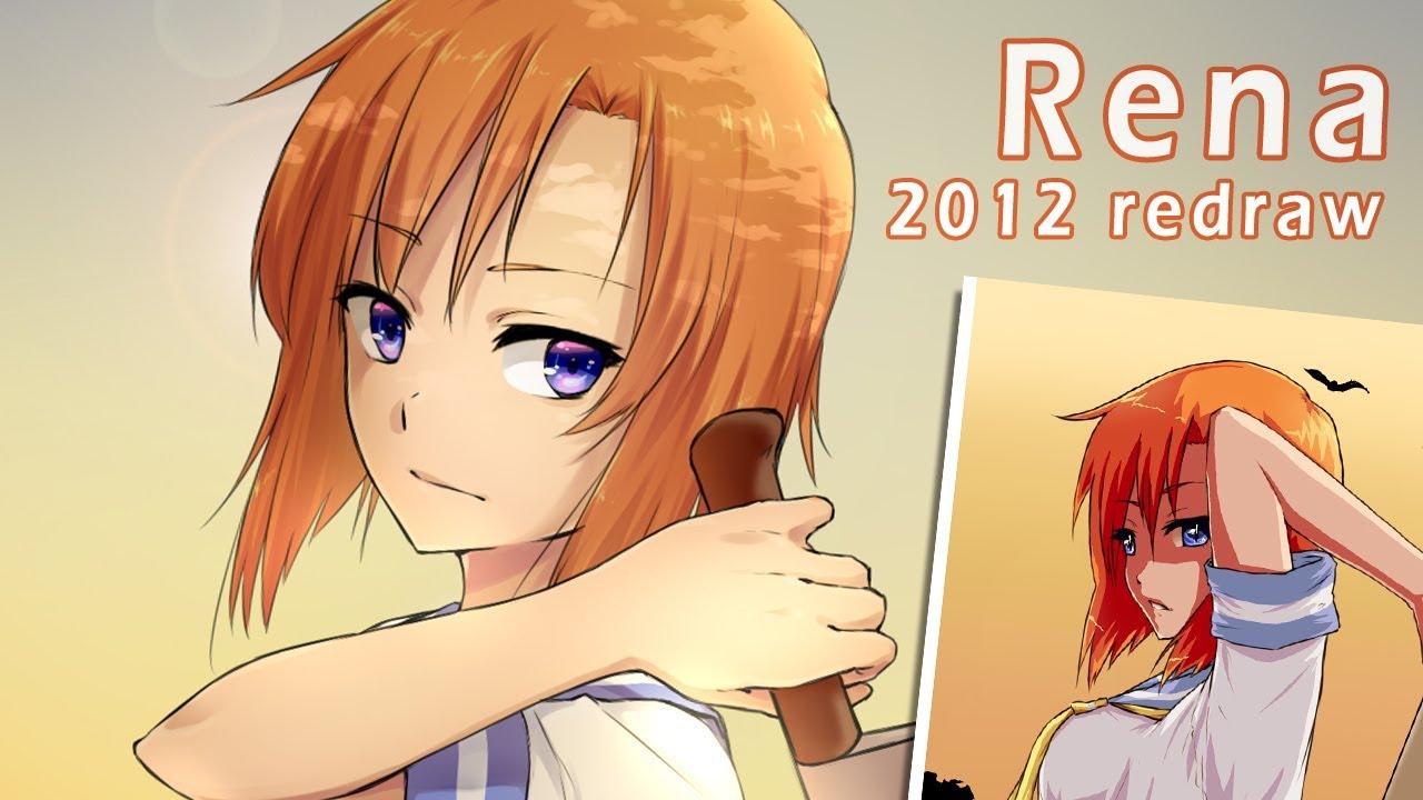 Rena (2012 redraw) [Paint Tool SAI] Speedpaint - YouTube