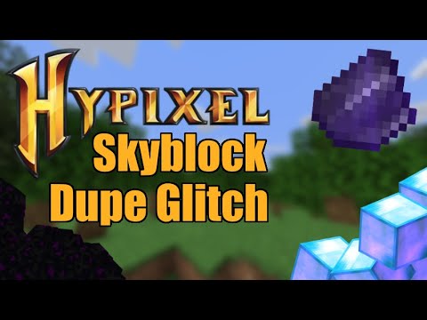 Hypixel Skyblock Duplication Glitch! - YouTube