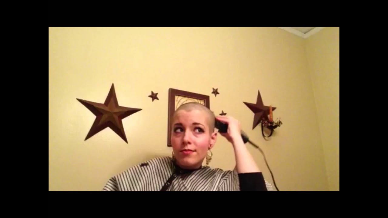 Cute Girl Shaves Her Head Youtube