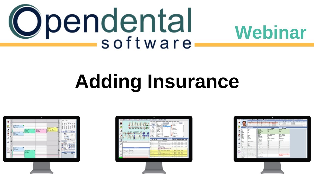 Open Dental Webinar- Adding Insurance - YouTube