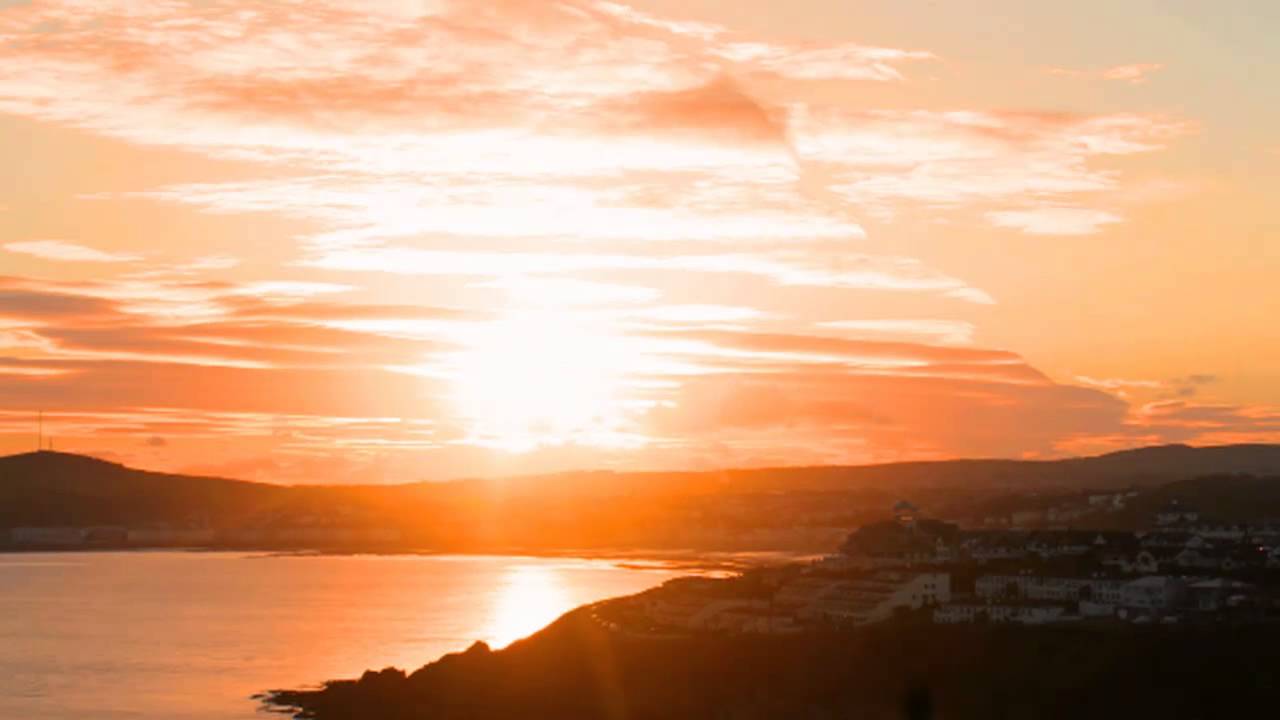 Sunset Over Douglas Bay (Isle of Man) with Pan & Zoom - YouTube