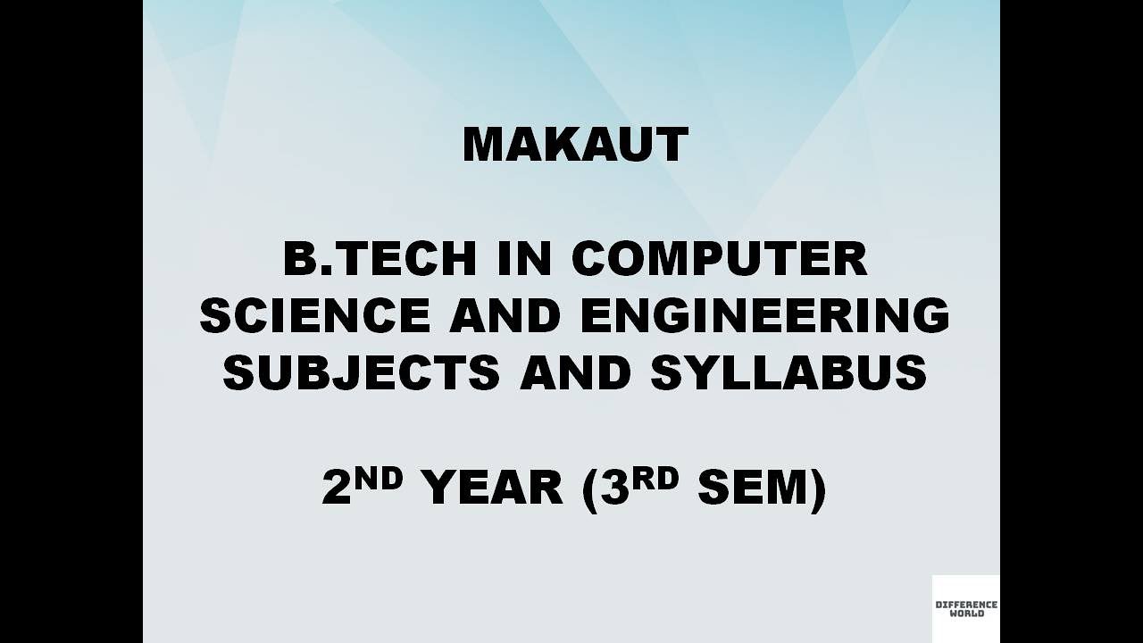B Tech In Computer Science And Engineering 2nd Year 3rd Semester b-tech-in-computer-science-and-engineering-2nd-year-3rd-semester