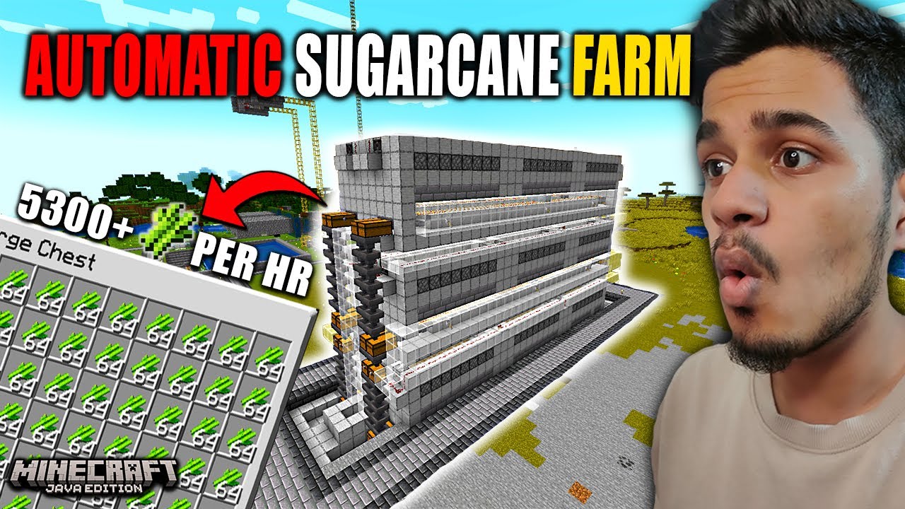 How I made Automatic Sugar Cane Farm ! - YouTube