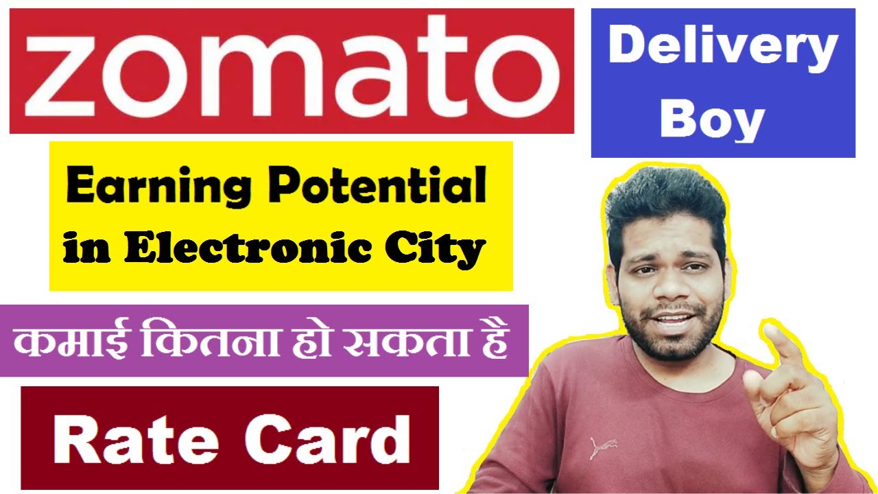 Zomato Delivery Boy Salary 2021 - Zomato Rate Card and Earning Proof of ...