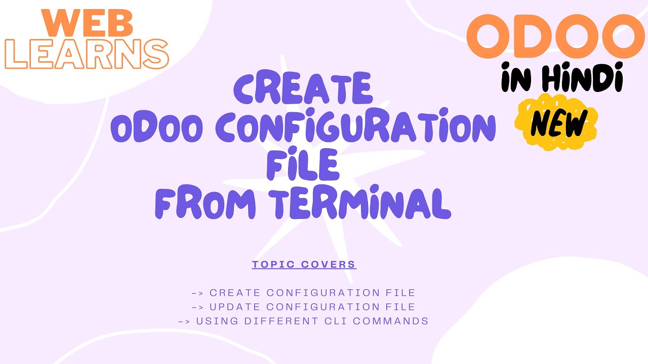 How to create configuration file in Odoo | Odoo Development In Hindi - YouTube