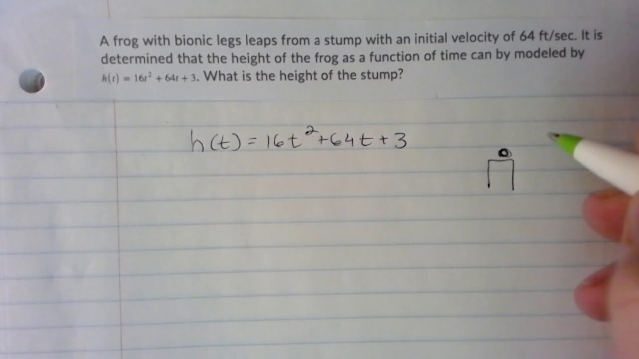 Finding the Initial Height - YouTube