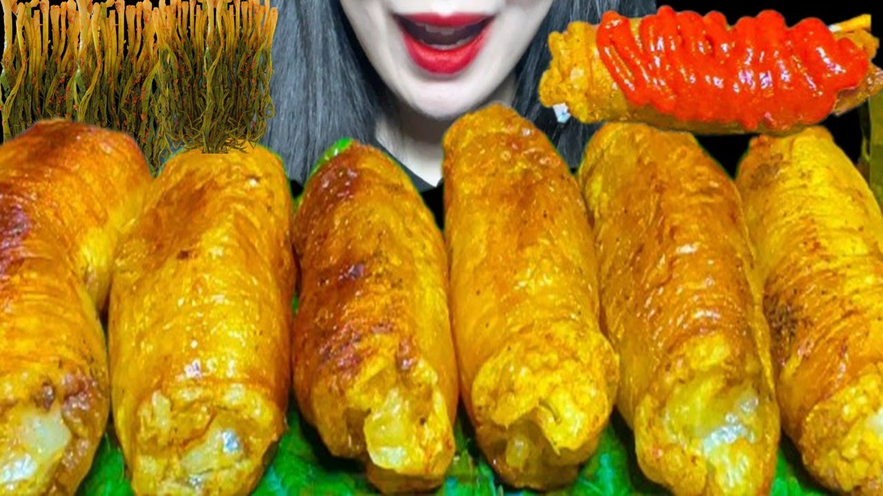 ASMR DAECHANG KIMCHI MUKBANG 바삭한 통대창 쪽파김치 동치미 먹방 GRILLED BEEF LARGE ...