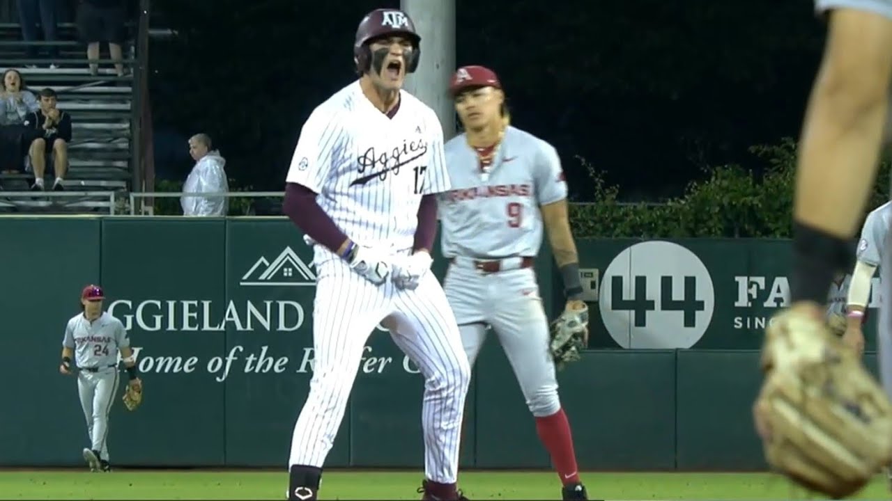 #3 Arkansas vs #5 Texas A&M Game 1 2024 - YouTube