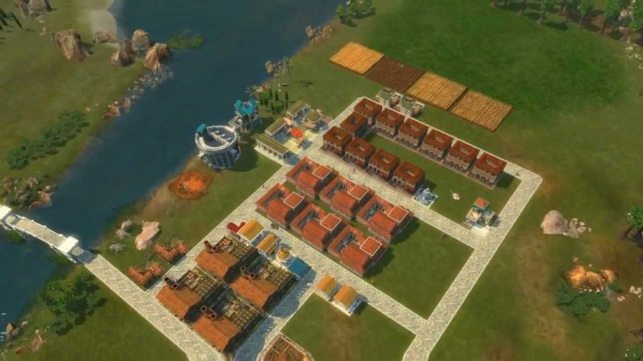 Caesar IV - Republic 2 - Completed City View - Narbo - YouTube