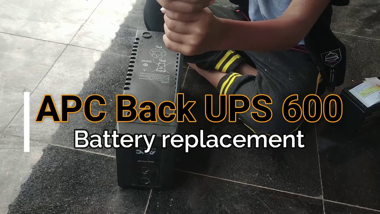 How to replace Battery of APC Back UPS 600 - YouTube