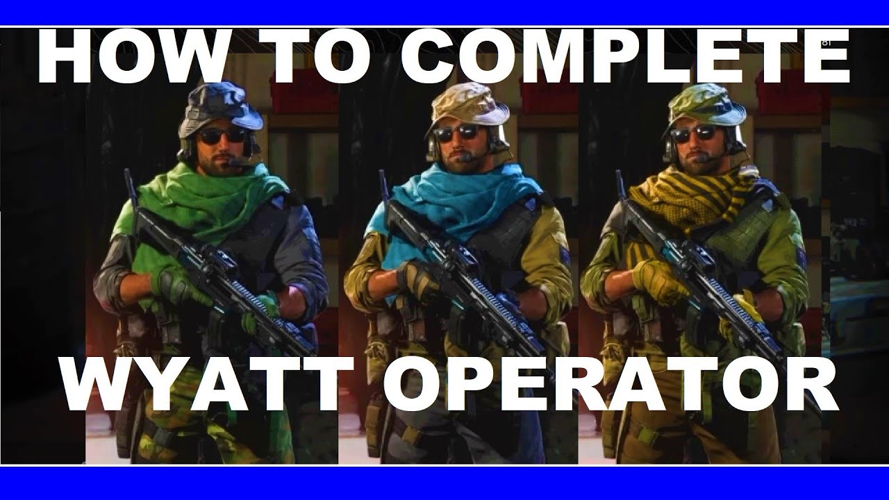 How To Complete Wyatt Operator Mission Challenges In Warzone - YouTube