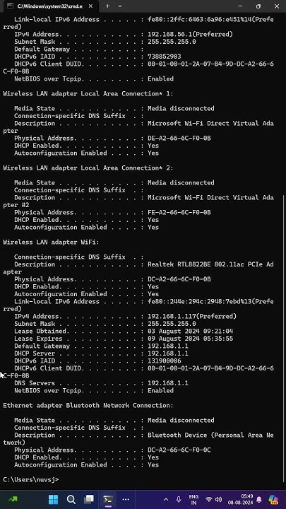 How to Find Your Router's IP Address Using Command Prompt on Windows | #networking, #techtips ...