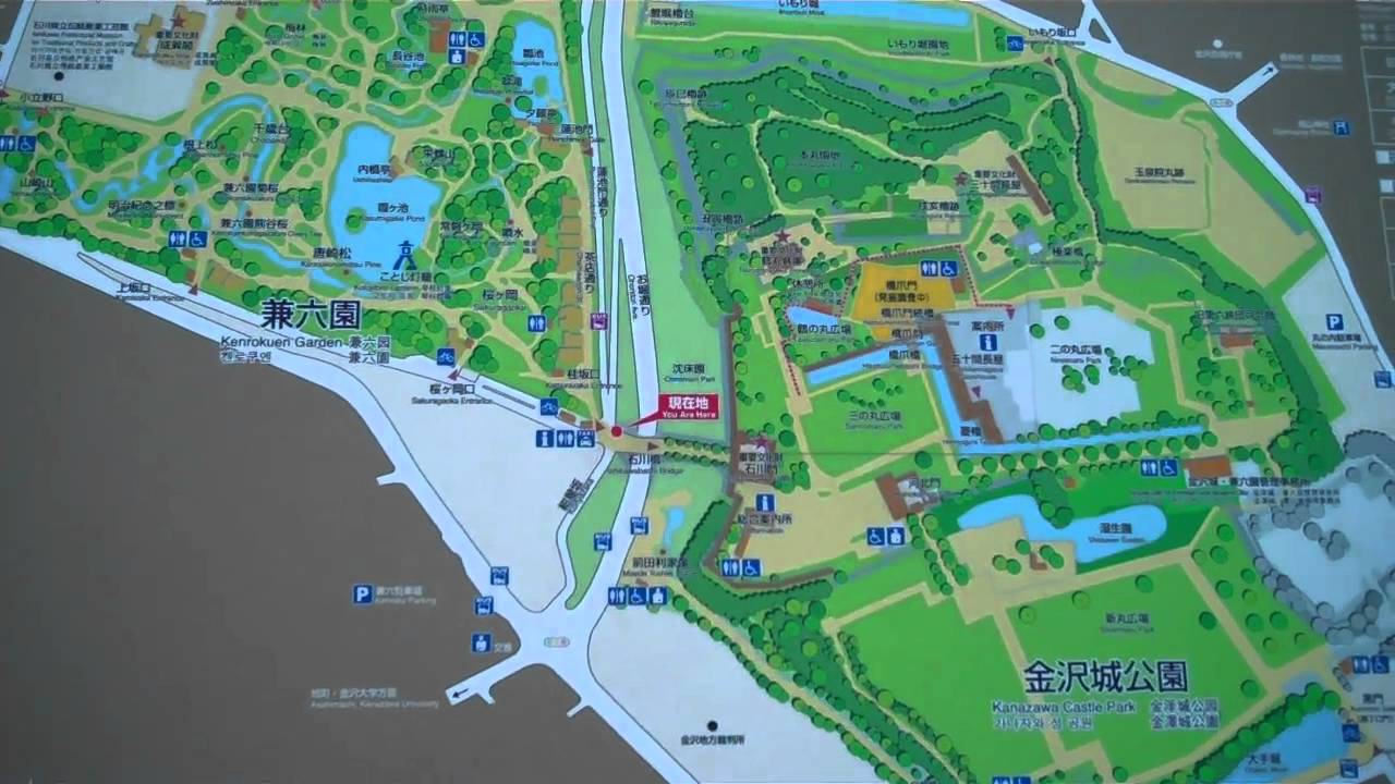 map of Kanazawa castle - YouTube