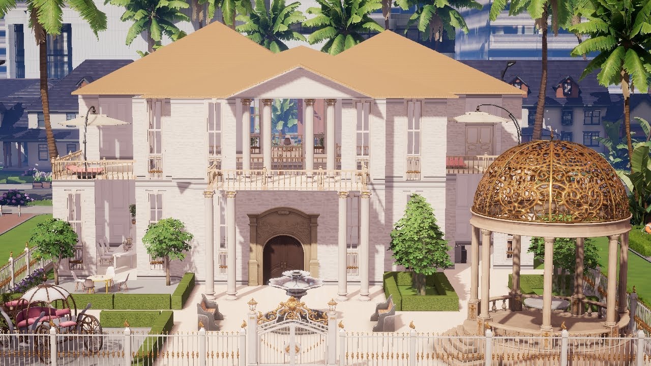 Angelic Mansion builds in Life Makeover - YouTube