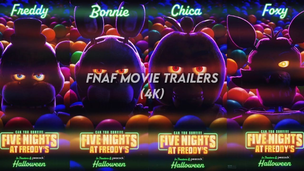 All official FNAF movie trailers + teaser (4k) - YouTube