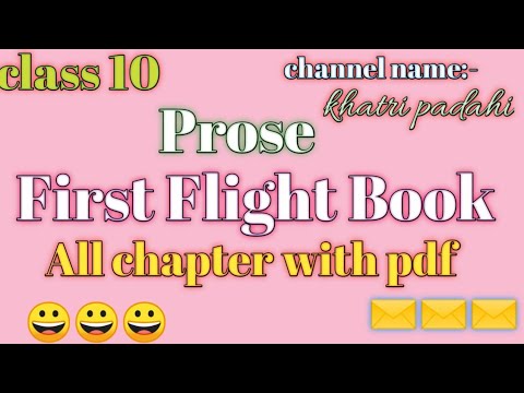 class 10 prose first flight all chapters with pdf download pdf link in description👇👇👇👇 - YouTube