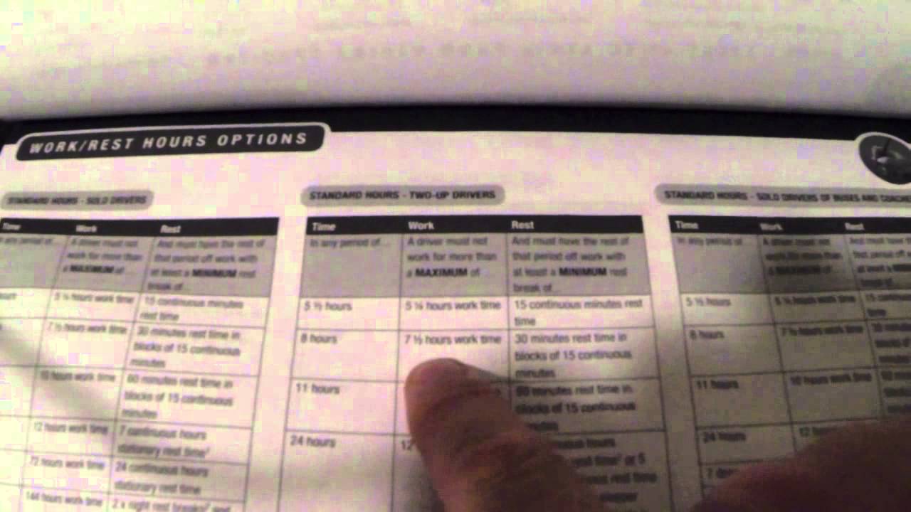 Australian Heavy Vehicle Logbook - YouTube