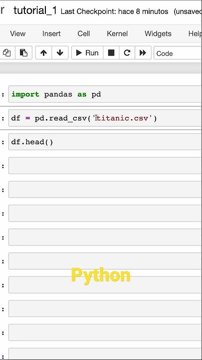 Cargar un CSV con Pandas y Python en un Jupyter Notebook - YouTube