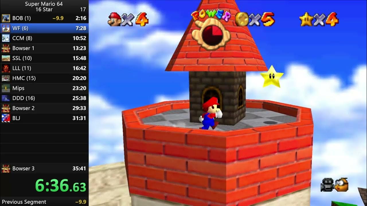 Super Mario 64 16 Star Beginner Speedrun New Pb 31 52 By Qvipexxeu
