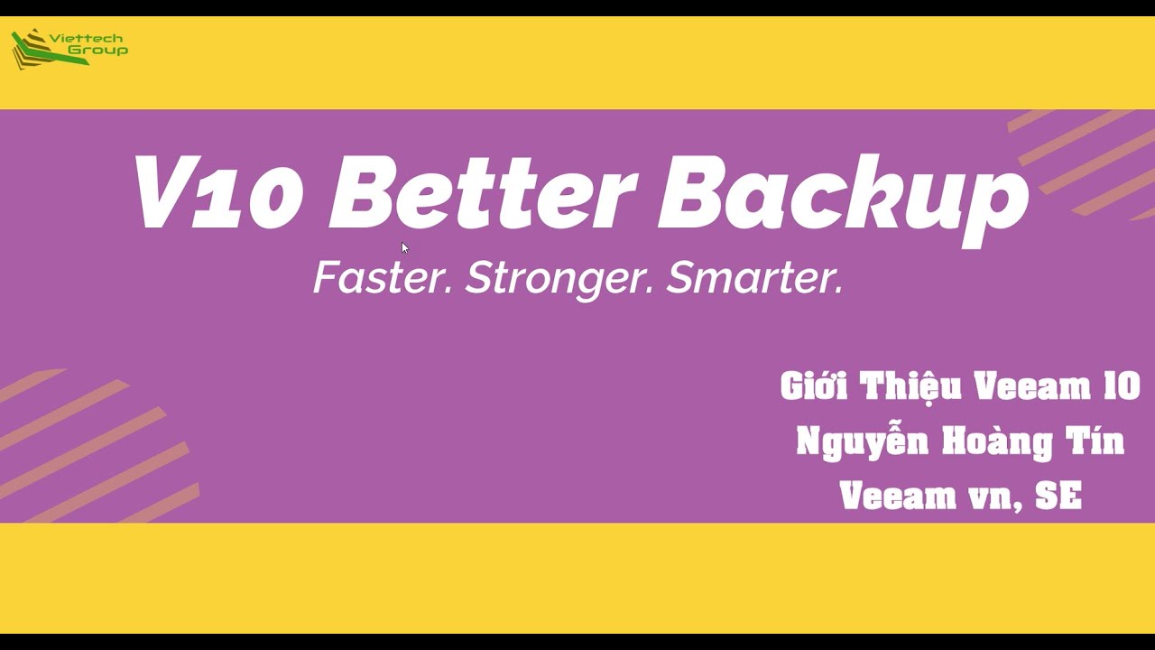 Clip Giới thiệu Veeam Backup and Replication v10 | Introduction Veeam ...