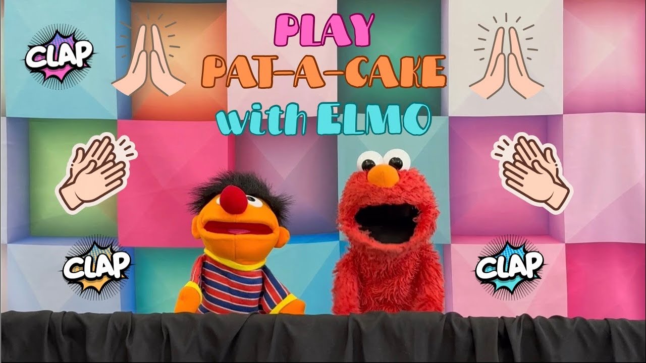 Sesame Street 👏🏻 PLAY PAT-A-CAKE WITH ELMO 👏🏻 A KD Productions Puppet ...