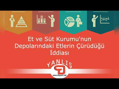 Et ve Süt Kurumu'nun Depolarındaki Etlerin Çürüdüğü İddiası
