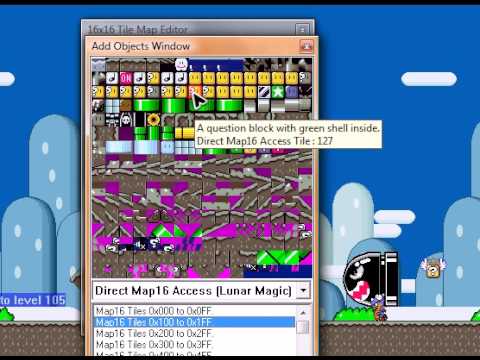 Super Mario World - Lunar Magic - Basic Palette Changing - YouTube