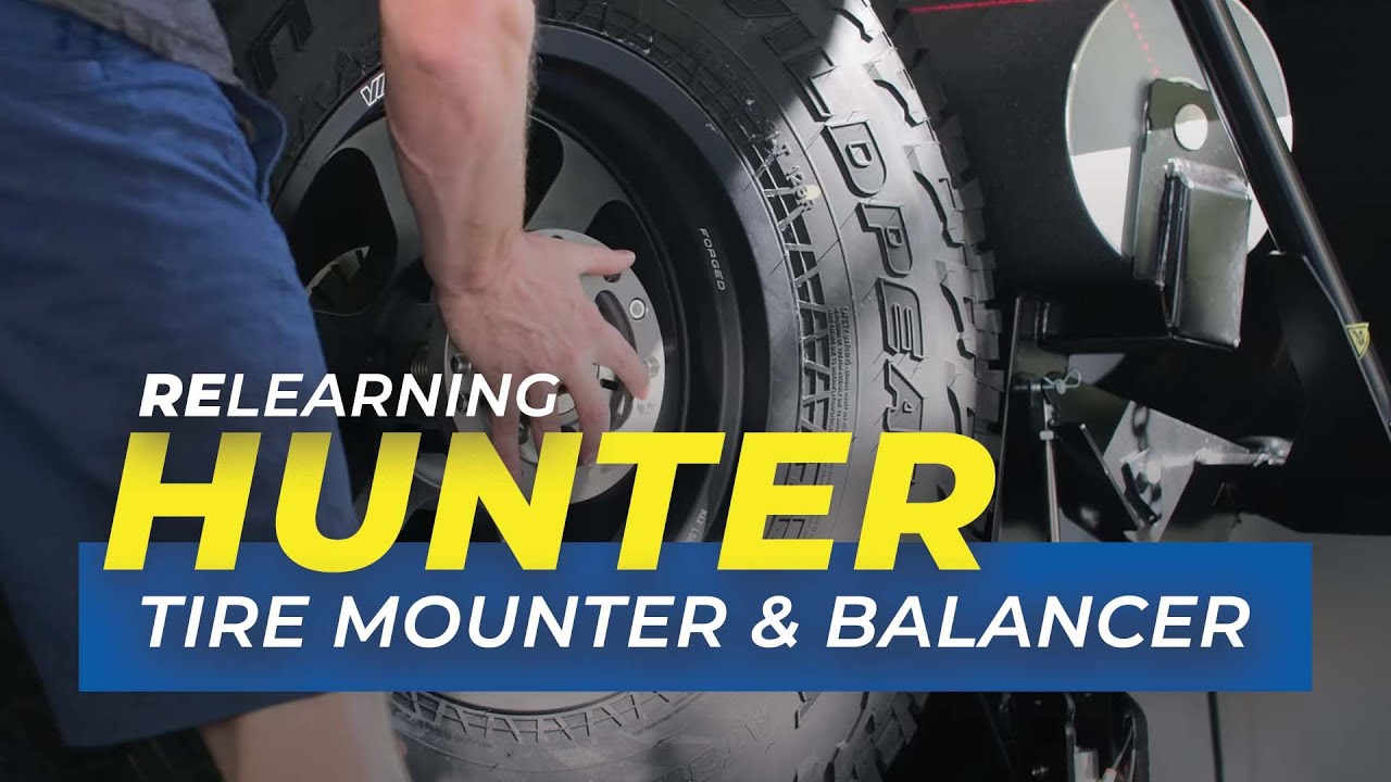 Relearning The Hunter Tire Mounter & Balancer - YouTube