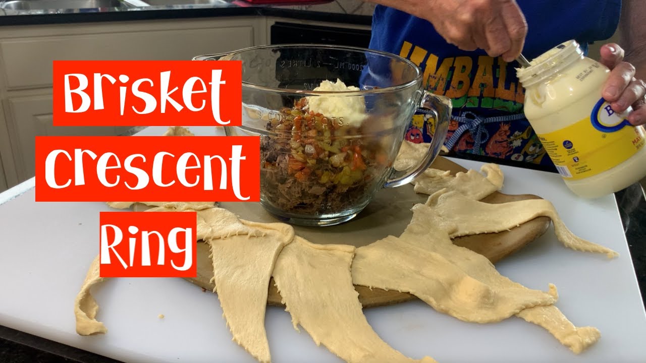 Brisket Crescent Ring | Crescent rolls stuffed with brisket, sautéed ...
