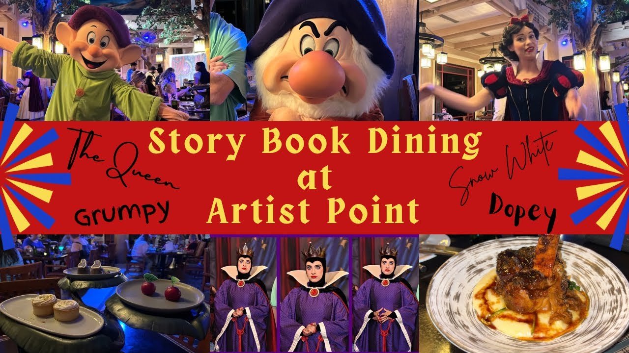Story Book Dining at Artist Point with Snow White, Grumpy, Dopey, and ...