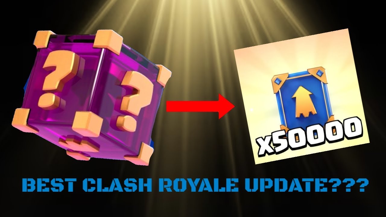 the LUCKY DROP update is *INSANE* - clash royale - YouTube