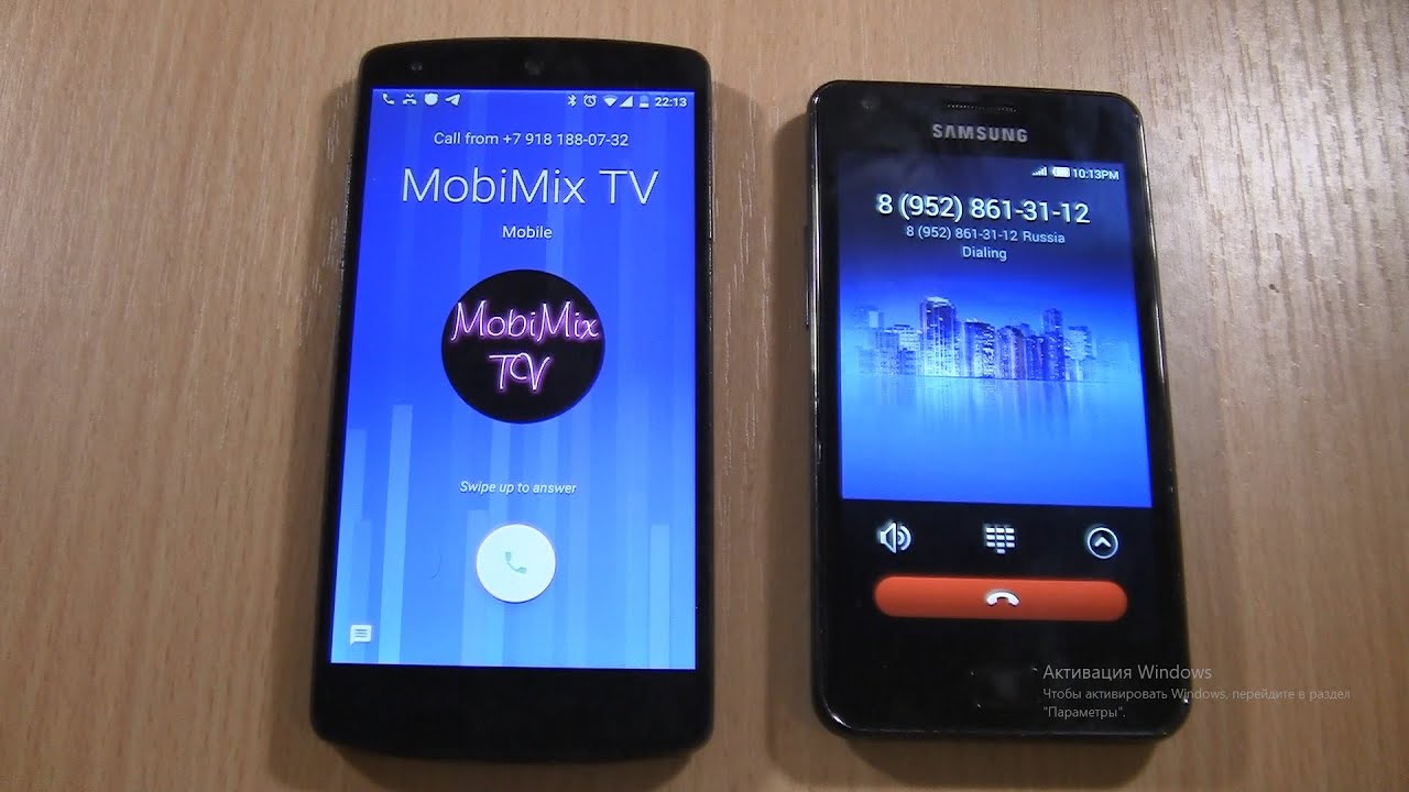 Incoming Call & Outgoing call LG Google Nexus 5 &Samsung Galaxy S2 with ...