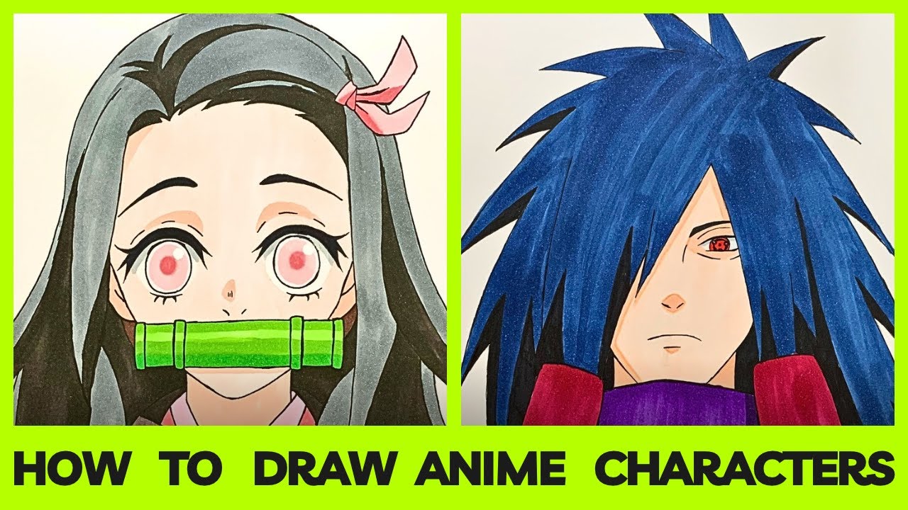 anime drawing combination how to draw anime characters , easy drawing ...