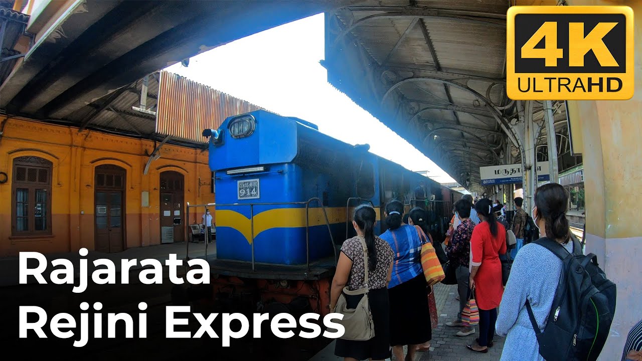 4K UHD - Rajarata Rejini with Class M10 Locomotive in Sri Lanka ...