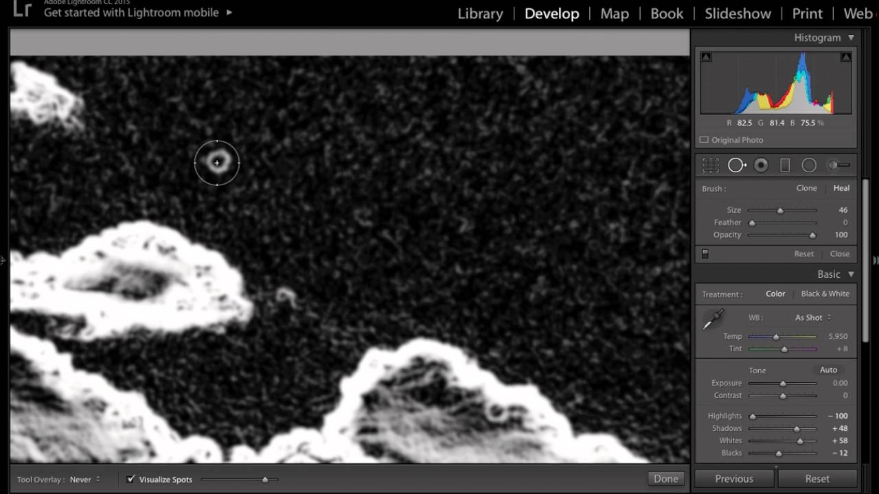 Clean up little black spots on your photos - Removing Sensor Spots in ...