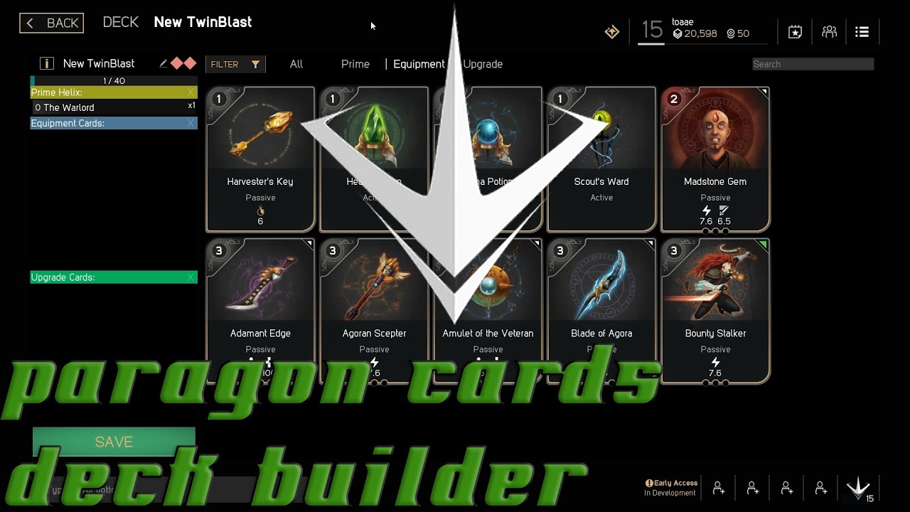 Paragon: Cards & Deck Builder Tutorial (Outdated) - YouTube
