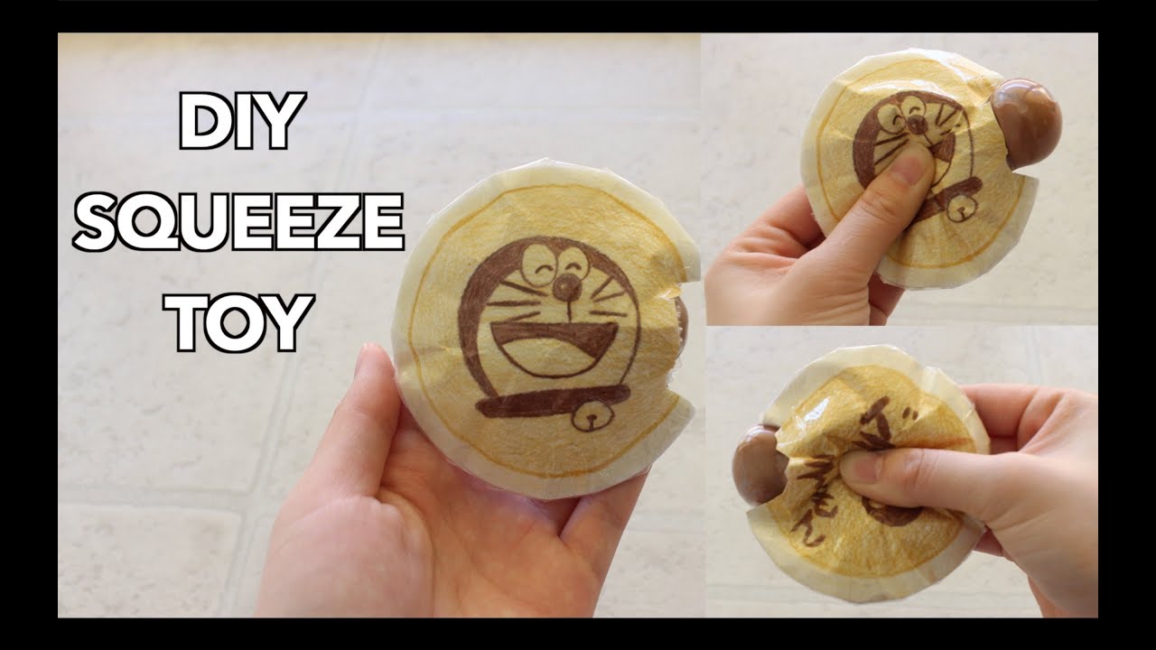 DIY Paper Squishy Squeeze Toy- No puffy paint/ foam - YouTube