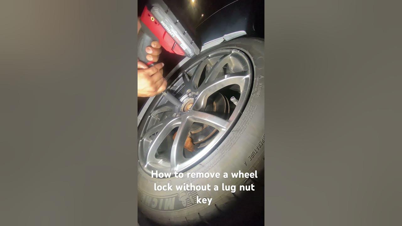 How to remove wheel lock without a key - YouTube