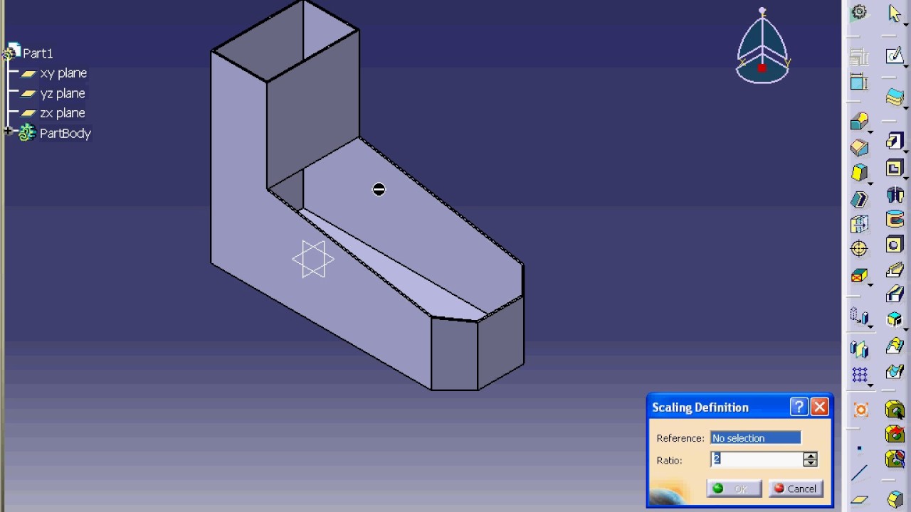 CATIA Tutorials SCALING - YouTube