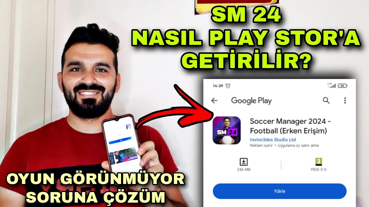 SM 24 NASIL İNDİRİLİR / GOOGLE PLAY STORDA NEDEN GÖRÜNMÜYOR / SOCCER ...