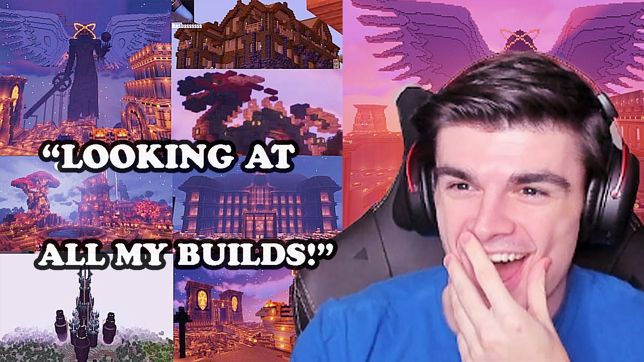 HAPPY ONE YEAR ON THE DREAM SMP! LOOKING AT ALL FOOLISH'S BUILDS ...