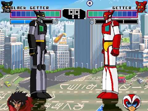 MUGEN : Getter Done - Black Getter vs Getter 1 - YouTube