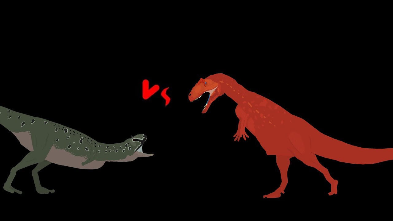 MBA: carnotaurus vs allosaurus - YouTube